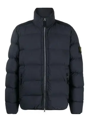 Stone Island Down Jacket - Navy Blue