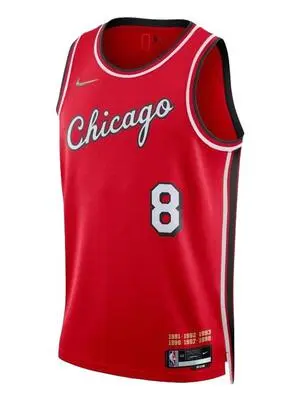 Nike X Nba 75 Chicago Bulls Basketball Jersey - Red/multi-color