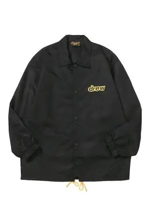 Drew House Nylon Twill Coaches Jacket - Black
