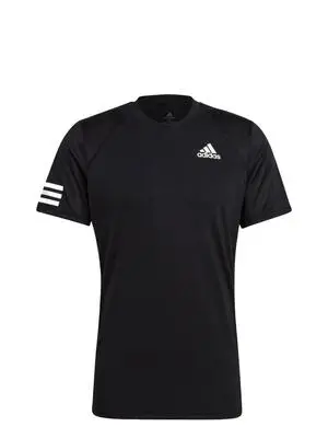 Adidas Short Sleeve Round Neck Pullover With Logo Printing And Stripes - Multi-color