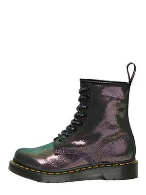 Dr. Martens Dr. Martens 1460 Disco Iridescent Suede Lace Up Boots Purple/multicolor
