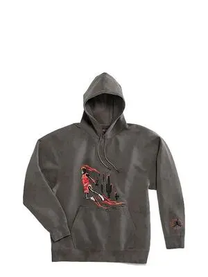 JORDAN Cactus Jack X Washed Suede Hoodie - Gray