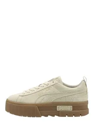 PUMA Mayze Platform Sneakers - Oatmeal/team Gold