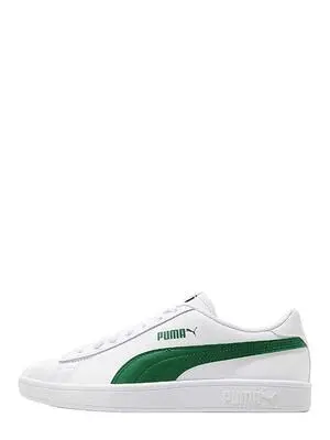 PUMA Smash V2 Low Top Sneakers - Puma White/amazon Green