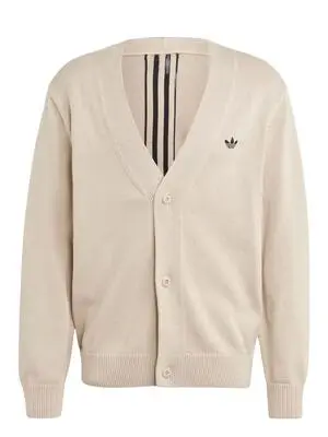 Adidas Rifta Oversized Intarsia Cardigan - Beige