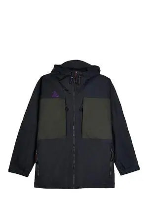 Nike Windproof Colorblock Outdoor Jacket - Black/sequoia