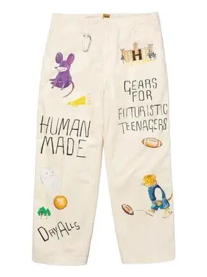 HUMAN MADE Printed Chino Pants - White