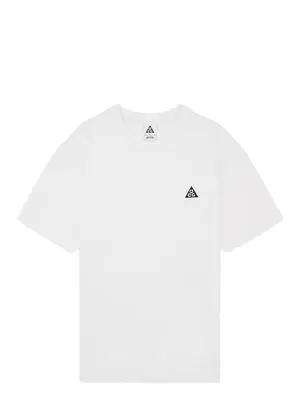 Nike Ss22 Solid Color Round Neck Loose Short Sleeve White T-shirt - Multi-color