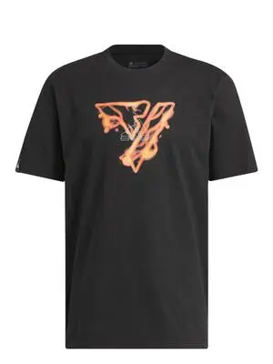 ADIDAS Adidas Trae Young Icy Fire Signature T-shirts 'black'