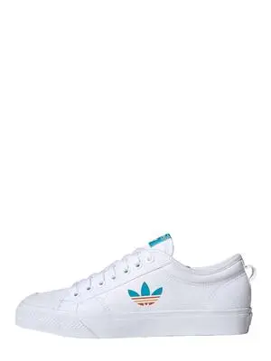 Adidas Nizza Trefoil Sneakers - White/blue