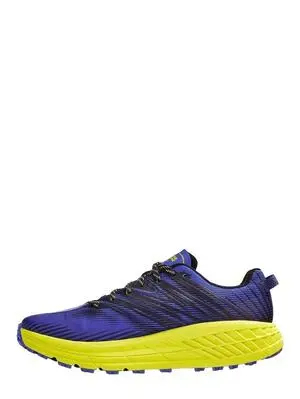 Hoka One One Speedgoat 4 Athletic Sneakers - Blue/yellow