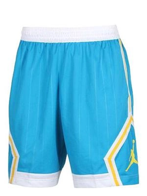 Nike As Jm Diamond Striped Athletic Shorts - Blue