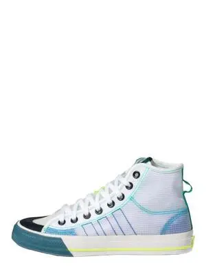 Adidas Nizza High Top Sneakers - White/blue
