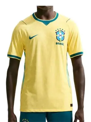 Nike Brazil 2026 Match Home Aero-fit Authentic Jersey - Canary/light Menta/geode Teal