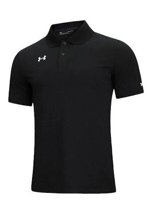 Under Armour Sports Lapel Training Short Sleeve Polo Shirt - Black