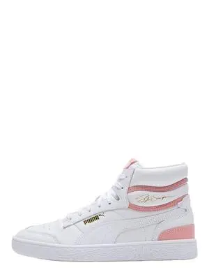 PUMA Ralph Sampson Mid Sneakers - White/pink