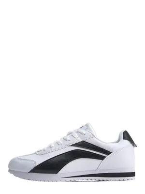 LI-NING 3k Classic Retro Lace-up Sneakers - Whiteblack