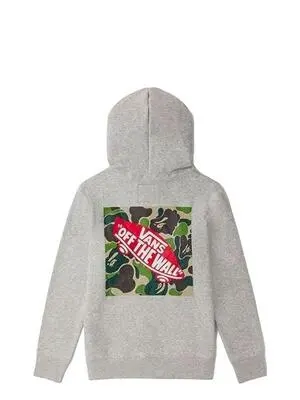 VANS X Bape Camo Pullover Hoodie - Grey