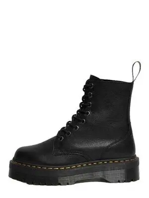 Dr. Martens Jadon Pisa Leather Platform Boots - Black