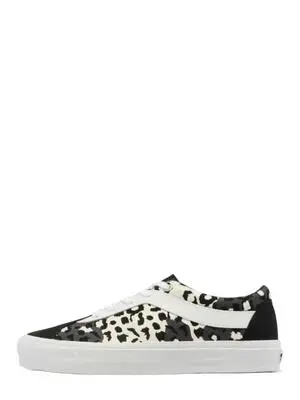VANS Bold Ni Leopard Print Lace-up Sneakers - Black/white