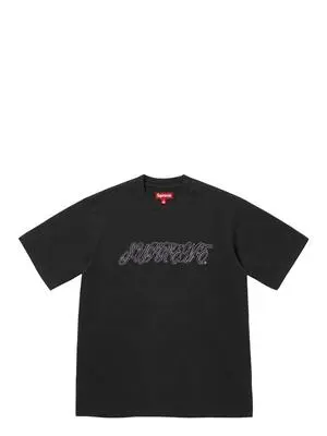 Supreme Ss26 Raised Script S/s T-shirt - Black
