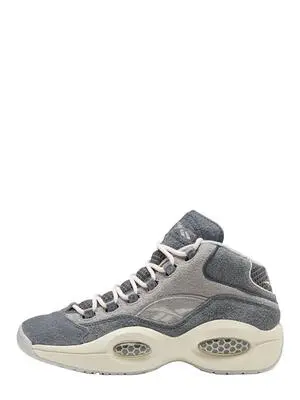 REEBOK Question Mid "grey Suede" Athletic Sneakers - Brown/gray