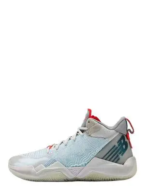 NEW BALANCE New Balance Two WXY "Iridescent" Mid-Top Athletic Sneakers Light Grey/blue