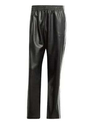 Adidas Faux Leather Adicolor 3-stripes Firebird Track Suit Pants Asia Sizing - Black
