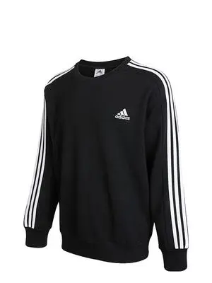 Adidas Essentials French Terry 3-stripes Sweatshirt - Black
