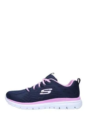 Sketchers Graceful Get Connected Athletic Shoes - Bluepinkwhite