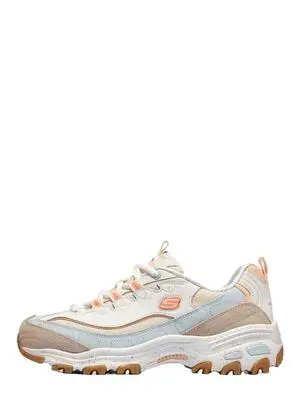 Sketchers Skechers D'Lites "Natural Multicolor" Lace-Up Sneakers Natural/multicolor