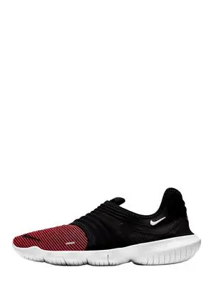Nike Free Rn Flyknit 3.0 Low Top Sneakers - Black/red