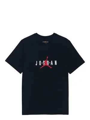 JORDAN Alphabet Flying Logo Printing Round Neck Casual Short Sleeve Black - Default Color