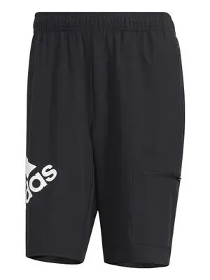 Adidas Alphabet Logo Straight Sports Shorts - Default Color