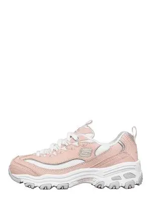 Sketchers D'lites Low-top Athletic Shoes - Light Pink