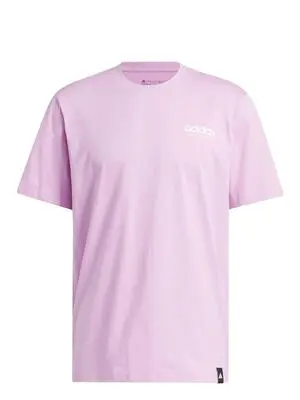 Adidas Summer Melt Hoops Logo T-shirt - Pink