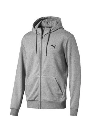 PUMA Casual Hooded Zipper Cardigan Jacket - Grey