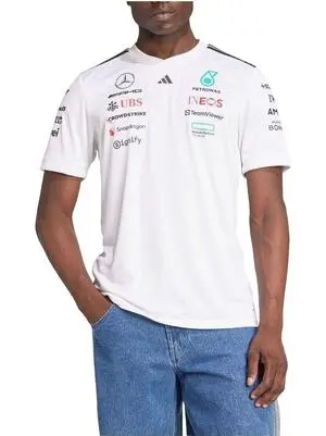 Adidas Mercedes Amg Petronas Formula One Team Driver Shirt - White