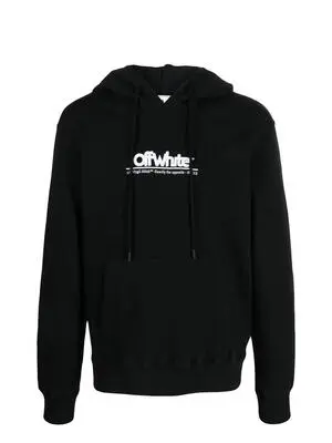 Off-White Logo Hoodie - Black