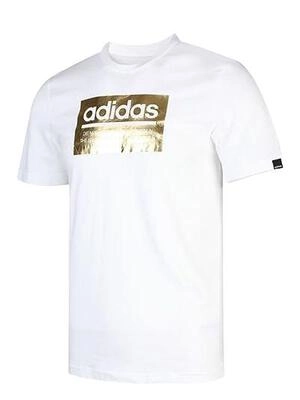 Adidas M Foil Box T Printing Short Sleeve - White