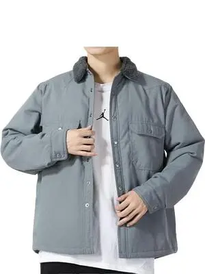 Nike Padded Flannel Jacket - Grey