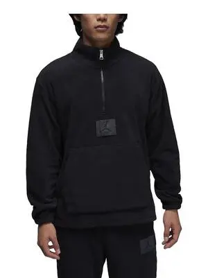 JORDAN Jordan Air Essentials Winterized Fleece Half-Zip Sweater Black