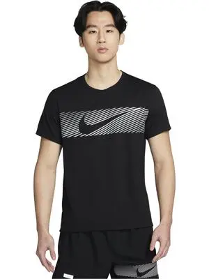 Nike Miler Flash Dri-fit Uv T-shirt - Black