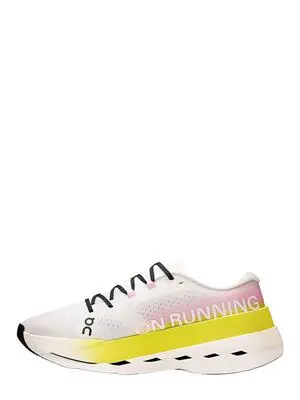 On On Running Cloudboom Max Sneakers Lime/raspberry