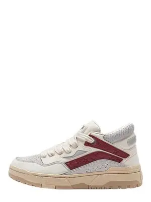 LI-NING Weiwu Mid Top Sneakers - White/grey/red
