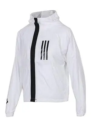 Adidas Zip-up Windbreaker Jacket - White