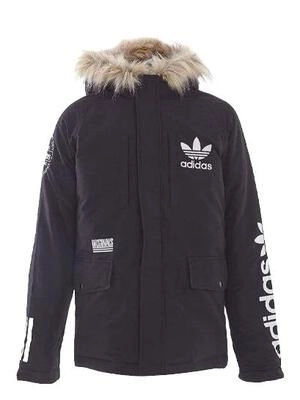 Adidas Down Padded Parka With Fur Trimmed Hood - Default Colorway