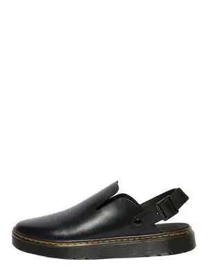 Dr. Martens Carlson Lusso Clog Sandals With Adjustable Strap - Black