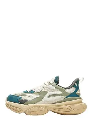 FILA Nucleo Icona" Chunky Lace-up Sneakers - White/green/teal