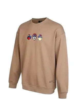 Adidas Graphic Crew Neck Sweater - Brown